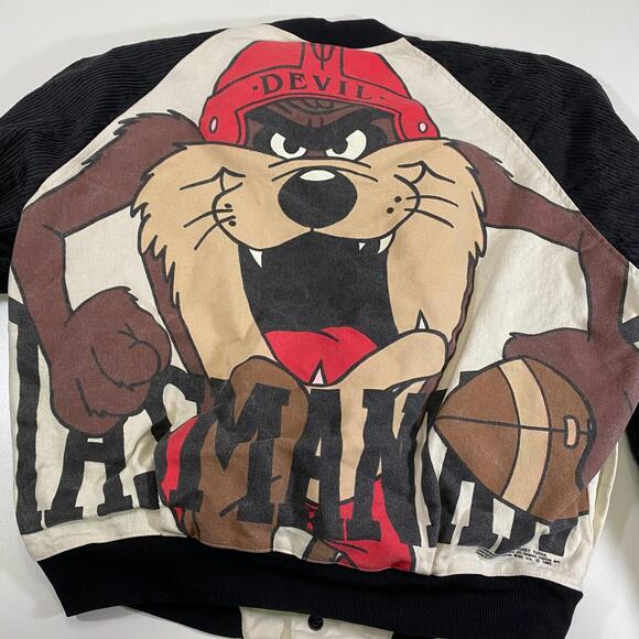Other | Vintage Looney Tunes Tasmanian Devil Varsity Baseball Jacket ...